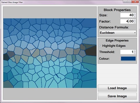 C# How to: Stained Glass Image Filter | Software by Default